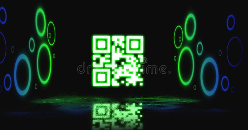 Image of Flickering White QR Code Stock Illustration - Illustration of ...