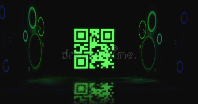 Image of Flickering White QR Code Stock Illustration - Illustration of ...