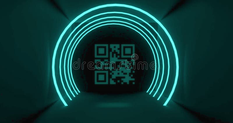 Image of Flickering White QR Code Stock Illustration - Illustration of ...