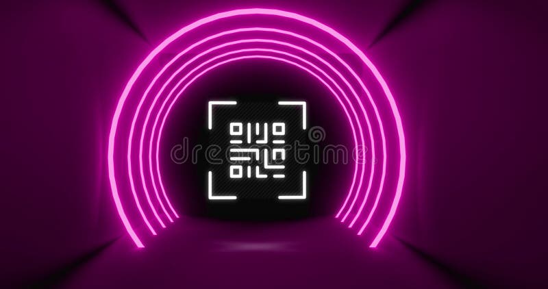 Image of Flickering White QR Code Stock Illustration - Illustration of ...