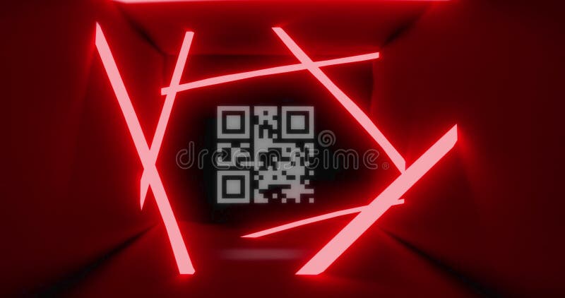 Image of Flickering White QR Code Stock Illustration - Illustration of ...