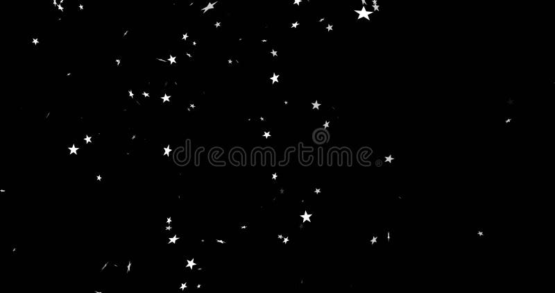 Image of Floating Stars on Black Background Stock Illustration ...