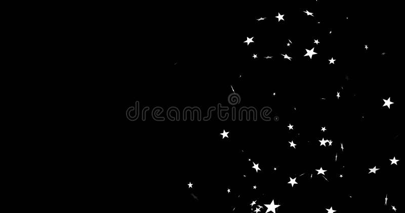 Image of Floating Stars on Black Background Stock Illustration ...