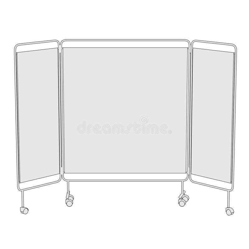 Image of folding screen stock illustration. Illustration of clothes ...