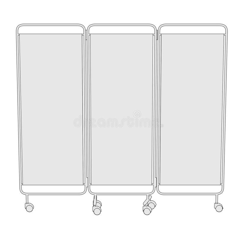 Image of folding screen stock illustration. Illustration of screen ...