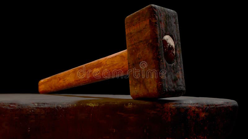 Forge hammer stock illustration. Illustration of tool - 100381199
