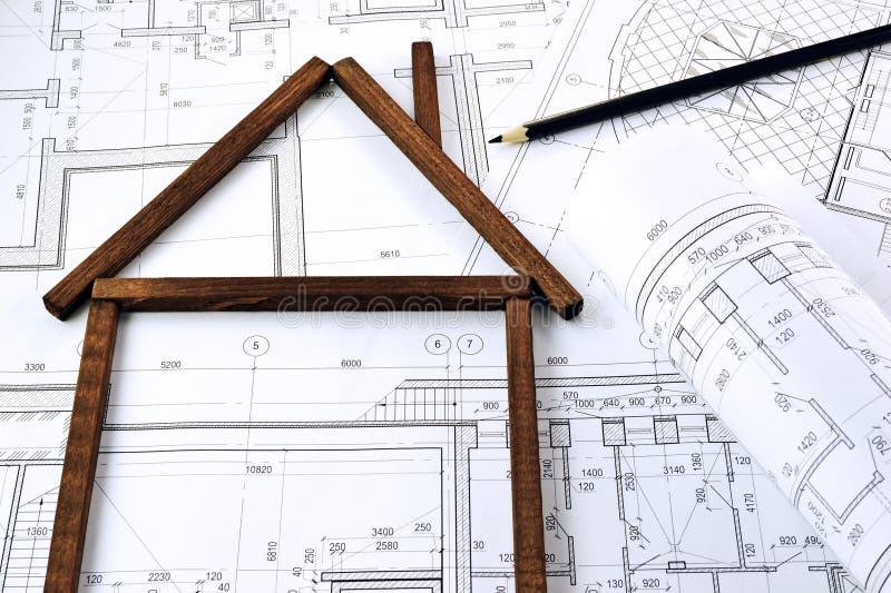 Image form of house stock photo. Image of blueprint, education - 67894446