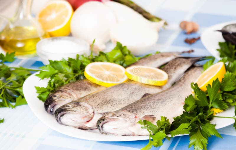 Image of Freshness Fish and Vegetables Stock Photo - Image of healthy ...