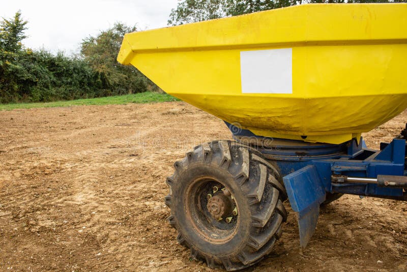Image of Front Dumper Truck in Construction Site. Stock Image - Image ...