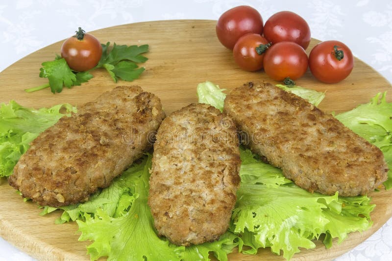 Image of fry meat stock photo. Image of cherry, gourmet - 134329162