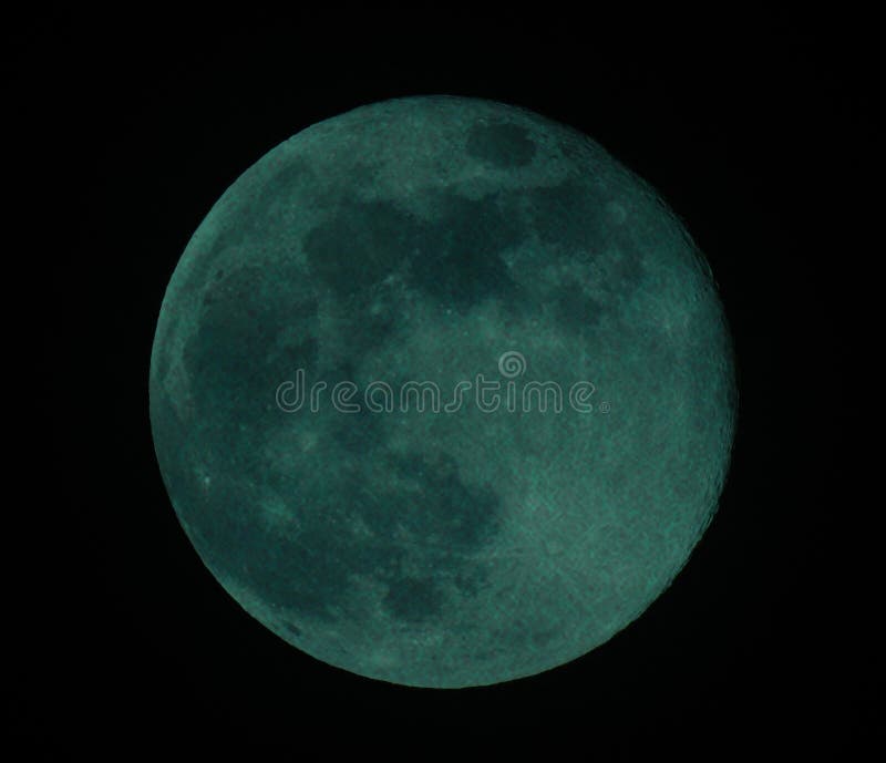 Full Moon Abstract in Green Stock Photo - Image of mooncraters ...