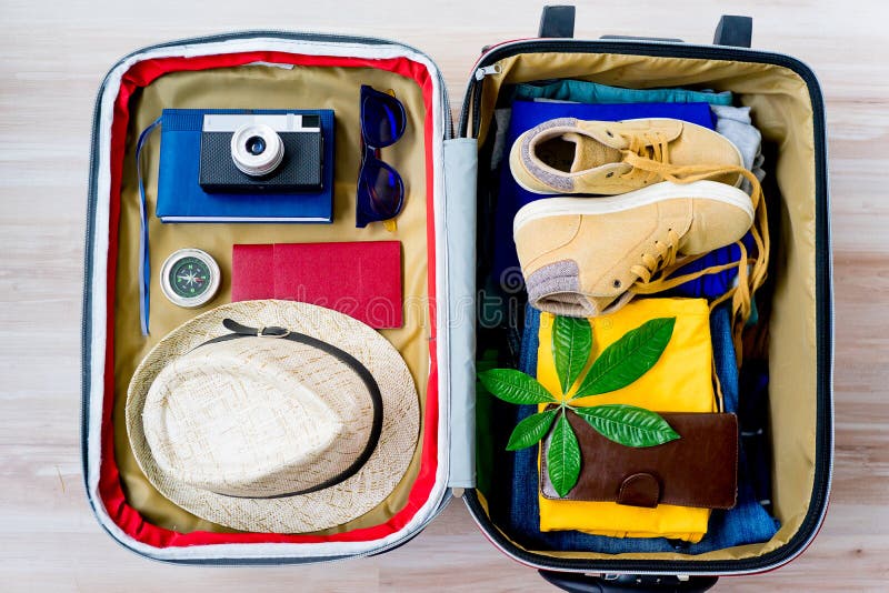 Full packed suitcase stock image. Image of casual, baggage - 103956065