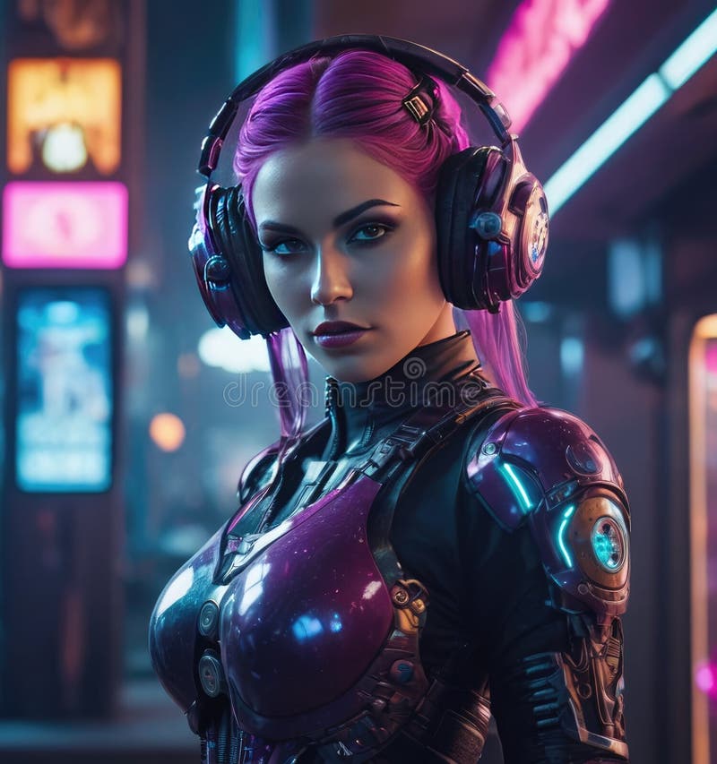 Futuristic Artificial Intelligence, Cyborg Bionic Human Robotic ...