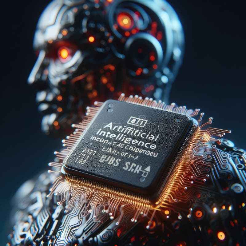 Futuristic Artificial Intelligence, Cyborg Bionic Human Robotic ...