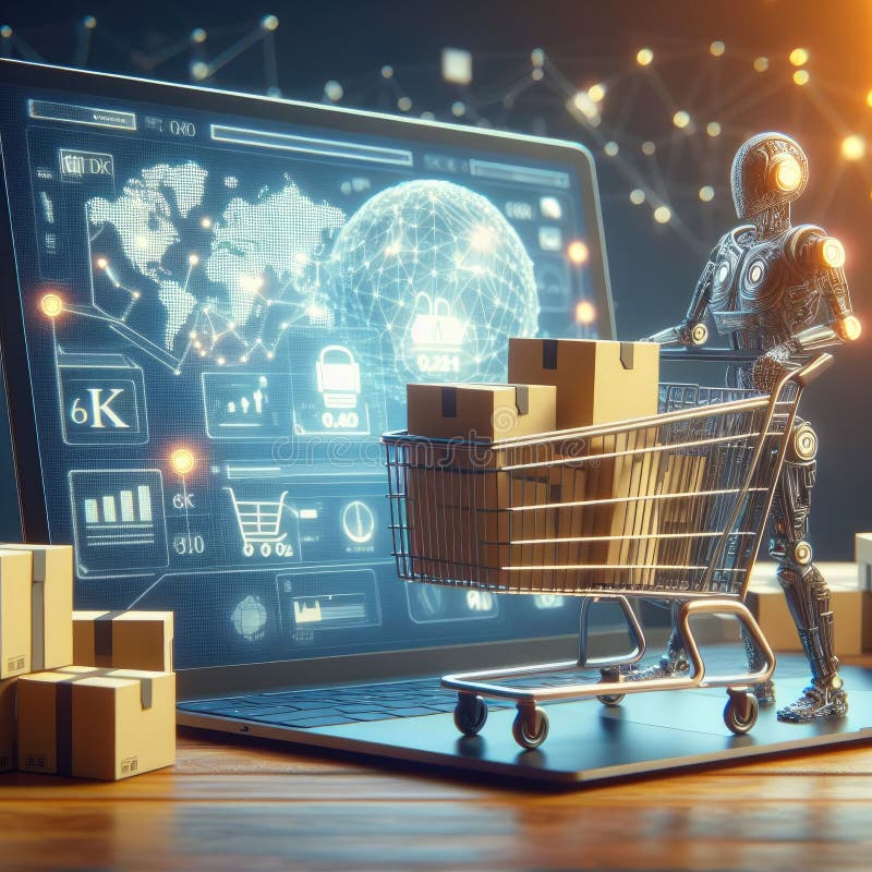 Futuristic Artificial Intelligence, Cyborg Bionic Human Robotic ...