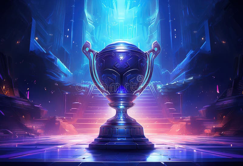 Image of a Futuristic Trophy in a Sci-fi Setting. the Trophy is in the ...