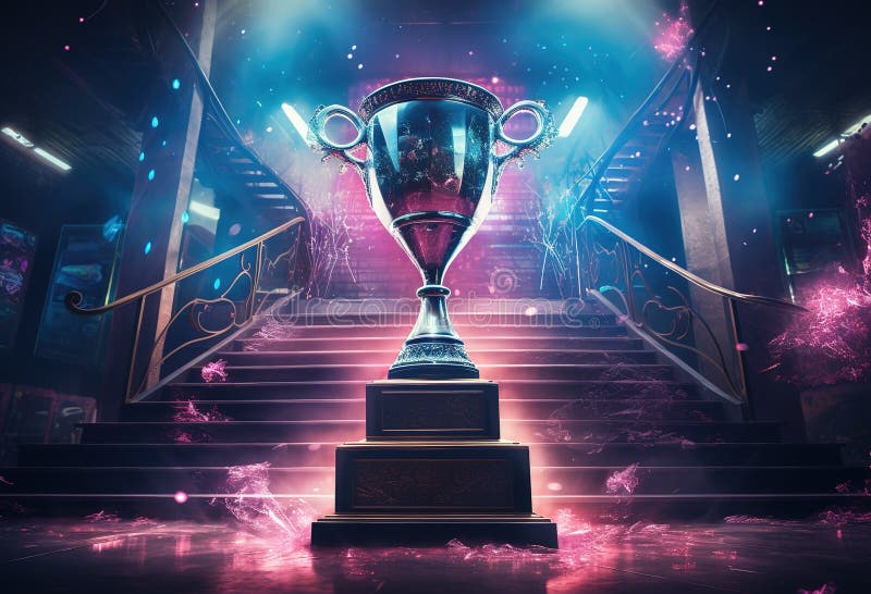 Image of a Futuristic Trophy in a Sci-fi Setting. the Trophy is in the ...