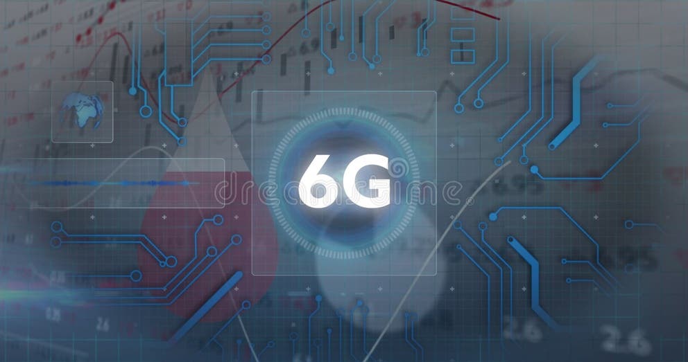 Image of 6g, Scope Scanning and Data Processing Stock Illustration ...