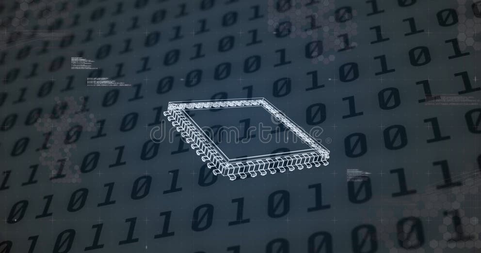 Image of 6g Text, Data Processing and Computer Processor Over Binary ...