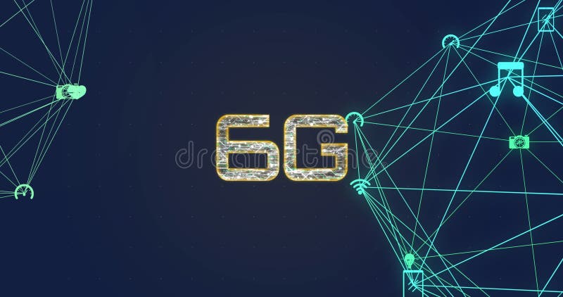 Image of 6g Text, Scope Scanning Over Networks of Connections with ...