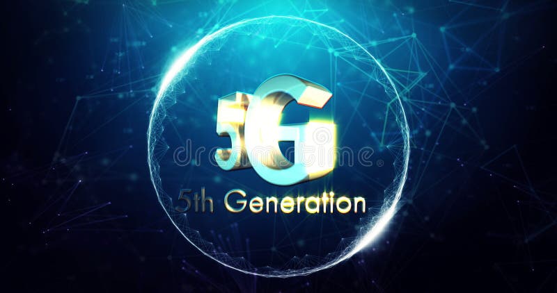 Image of 5g 5th Generation Text Over Spinning Globe and Network of ...