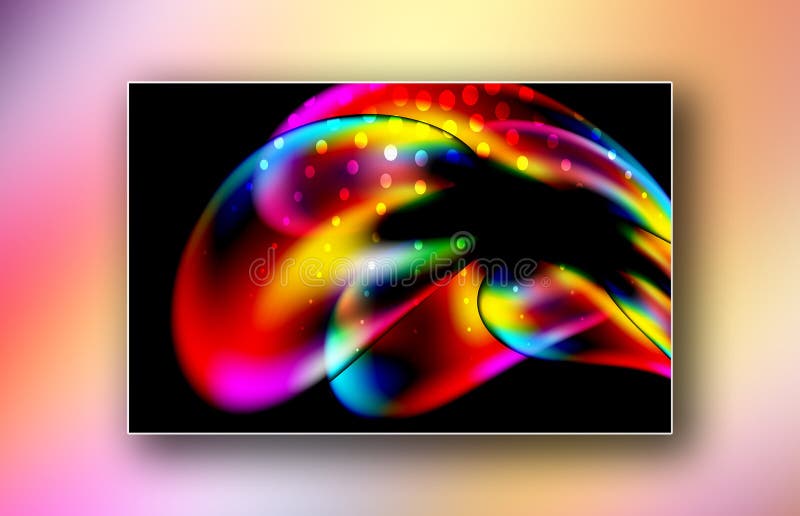 Image Gallery with Blended Art Vector Elements Stock Illustration ...