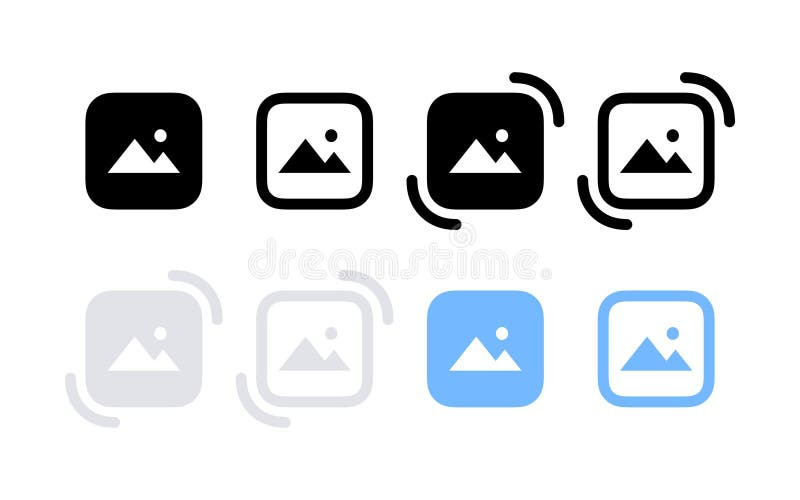 Image or Gallery Icon. Vector Icons Stock Illustration - Illustration ...