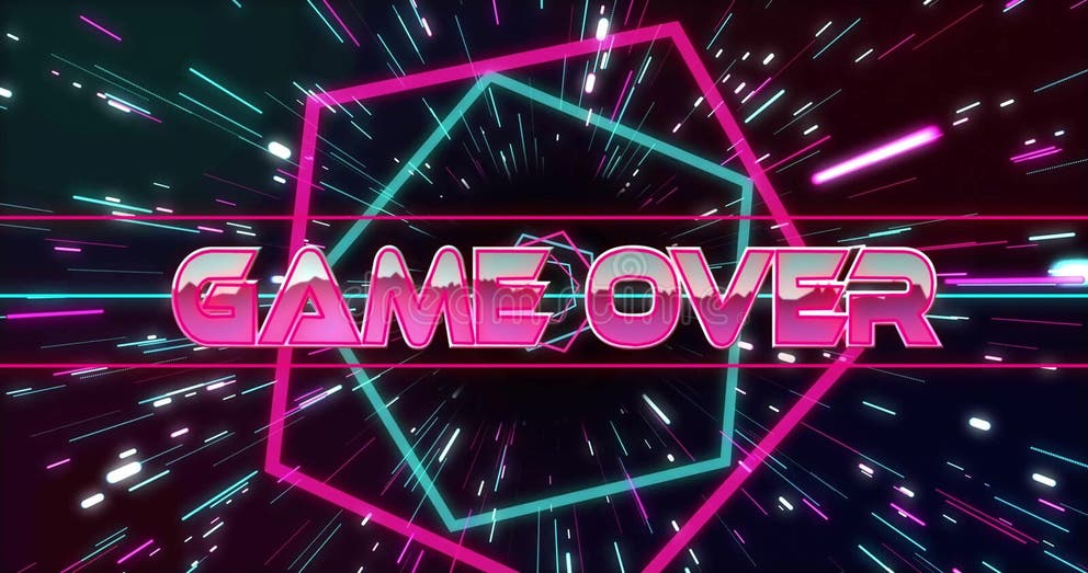 Game Over Neon Stock Illustrations – 1,460 Game Over Neon Stock ...