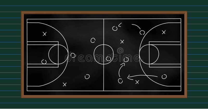 Image of Game Plan on Green Background Stock Illustration ...