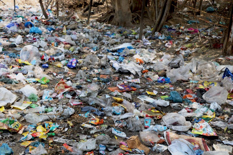 Image of Garbage Throw on Side of Road in India Editorial Stock Image ...