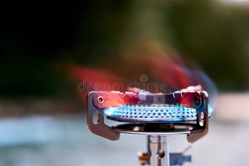 The image of a gas burner. stock image. Image of burner - 186337197