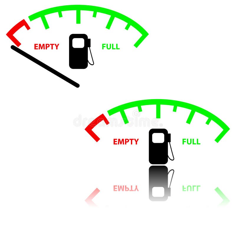Image of a Gas Gauge Illustration Stock Vector - Illustration of meter ...