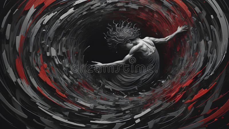 Abstract Representation of Depression and Anxiety Stock Illustration ...