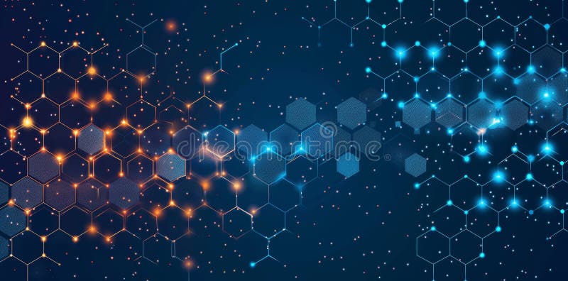 Hexagon Pattern and Molecular Structure for Medical Research Design ...