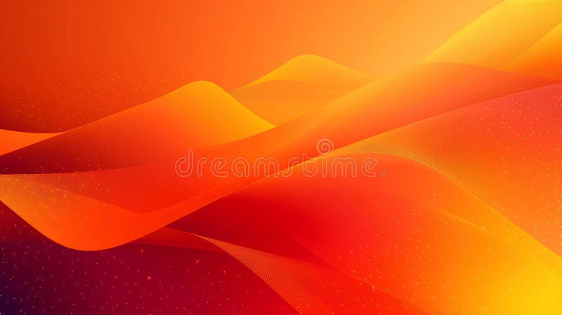 Abstract Minimalist Orange Red Background with Geometric Shapes and ...