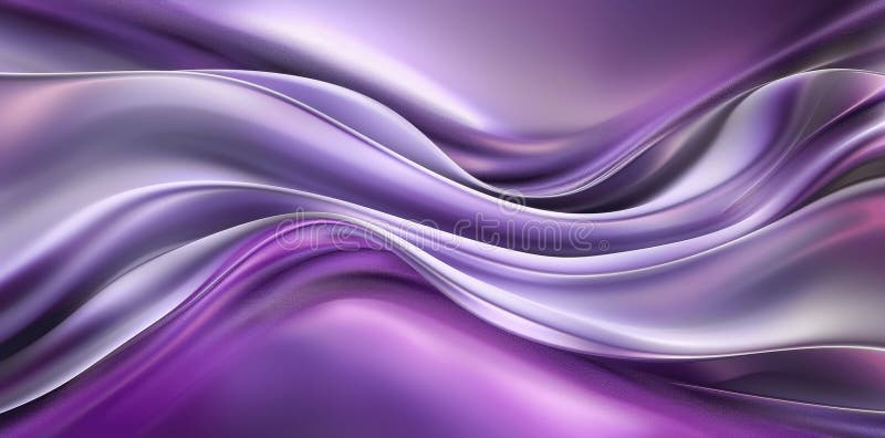Luxurious Purple and Silver Metallic Background with Elegant Curves ...