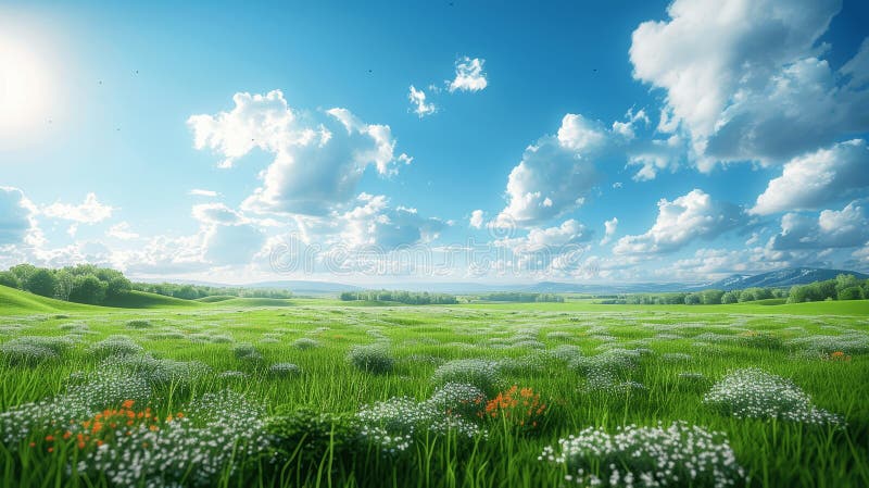 Peaceful Spring Landscape Stock Illustrations – 29,339 Peaceful Spring ...