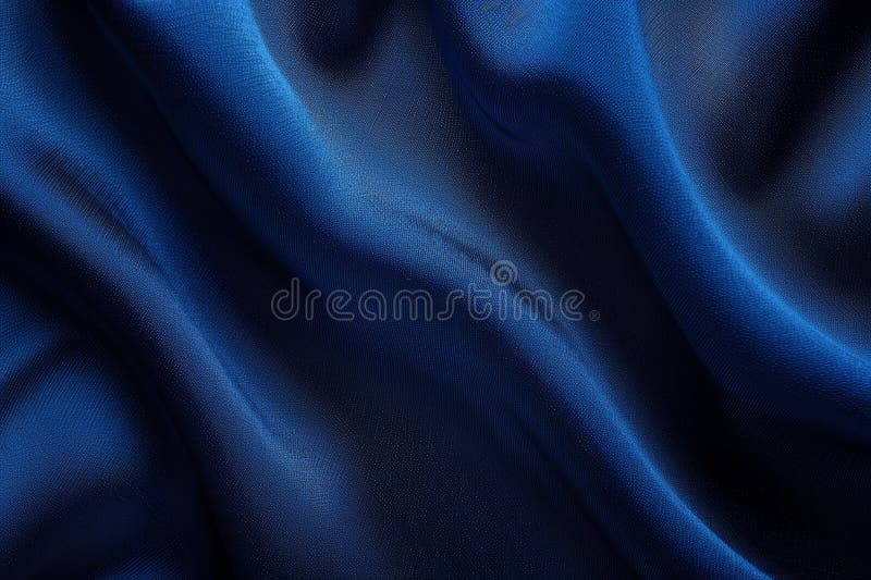 Navy Blue Silk Fabric Texture Close-Up View High Resolution Flat Lay ...