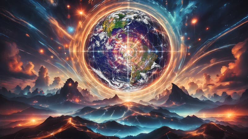 Planet Earth in the Digital Cosmos: a Glowing Sphere of Global ...