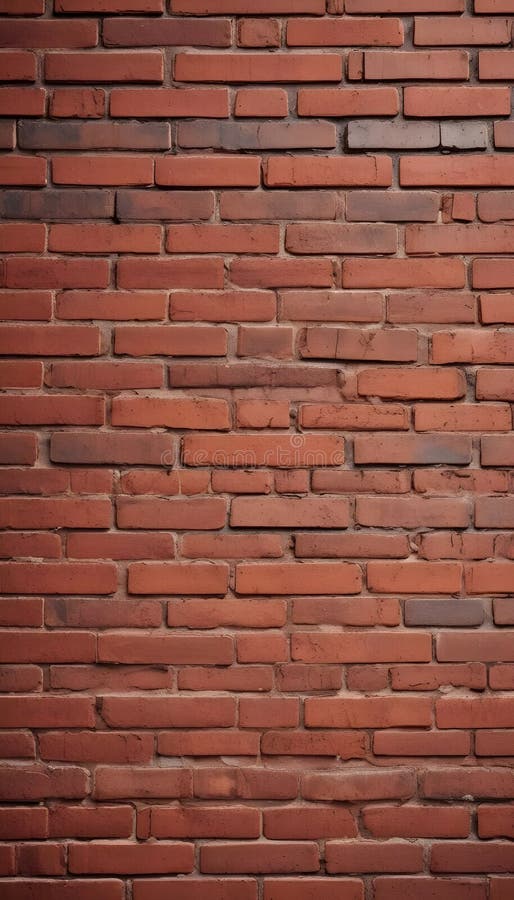 Vertical Texture of New Regular Red Bricks Stock Illustration ...