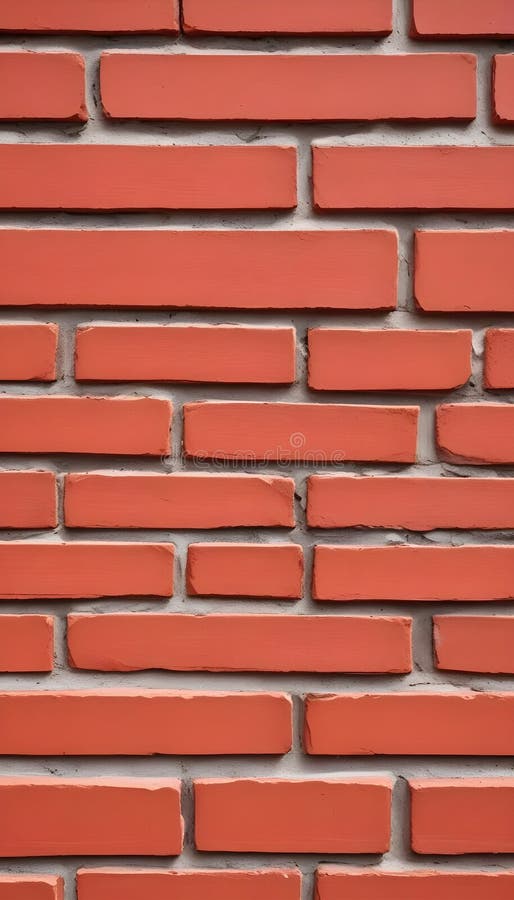 Vertical Texture of New Regular Red Bricks Stock Illustration ...