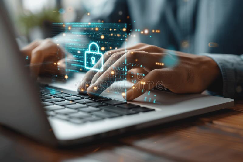 Cyber Technology and Security in Online Business Stock Illustration ... Cyber Technology and Security in Online Business Stock Illustration ...