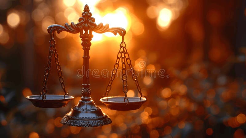 Abstract Justice Scales Lady Concept Art in Modern Law Firm Stock ...