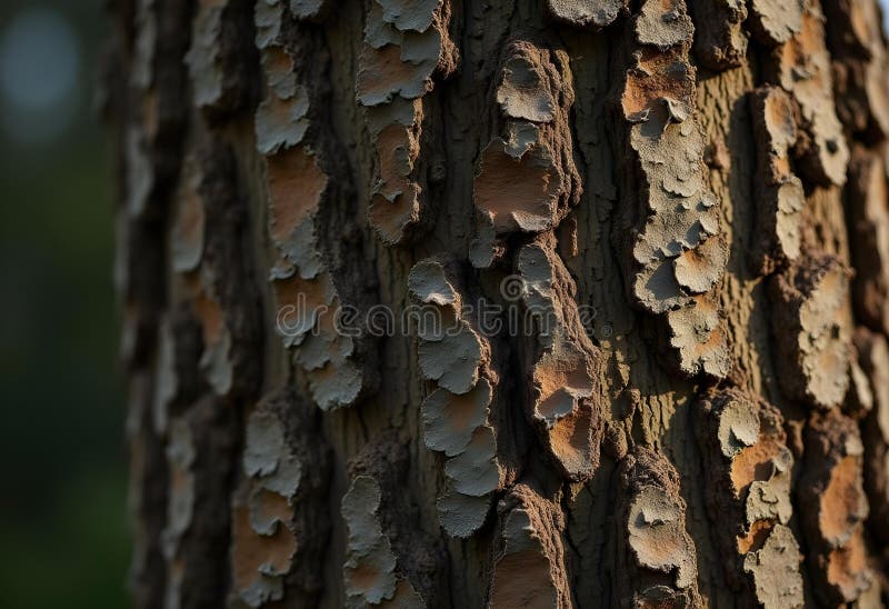 Close-Up of Tree Bark Rough Texture of Oak or Elm Trunk Showcasing ...