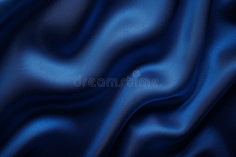 Elegant Dark Blue Silk Satin Texture with Copy Space Stock Illustration ...