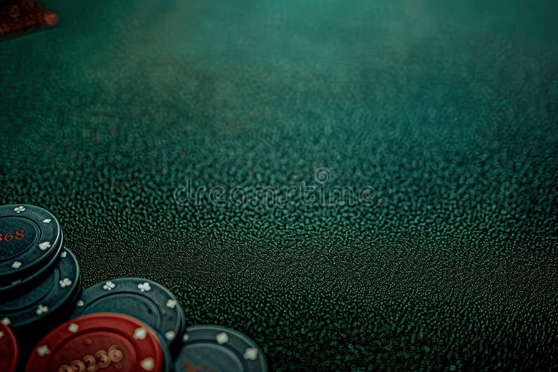 Top View Dark Green Black Poker Table Texture Background Stock ...
