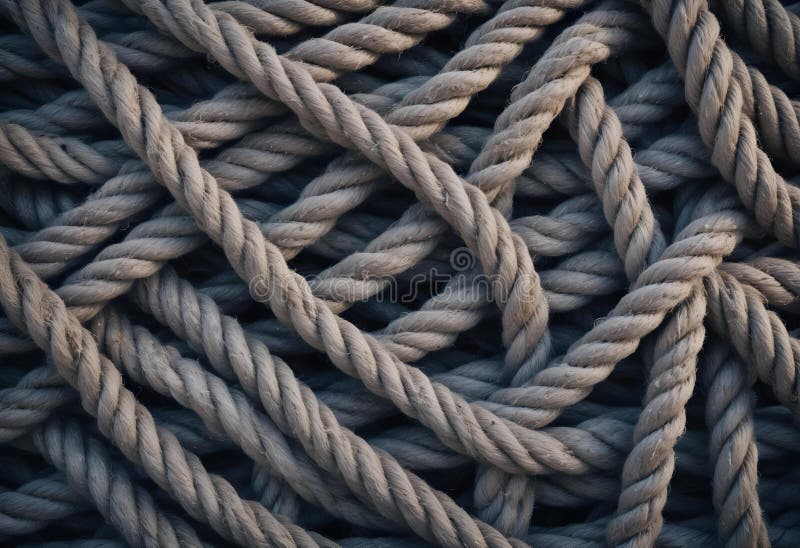 Intricate Thick Rope Knot Sturdy Tangled Maritime Cord for Industrial ...