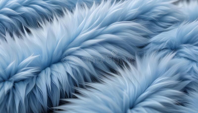 Fur Blue Fluffy Soft, Furry Texture Delicate Warmth and Comfort Stock ...