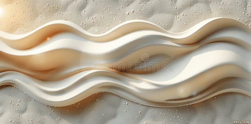 Beige Sand Desert Pattern with Wavy Texture for Minimalistic Design ...