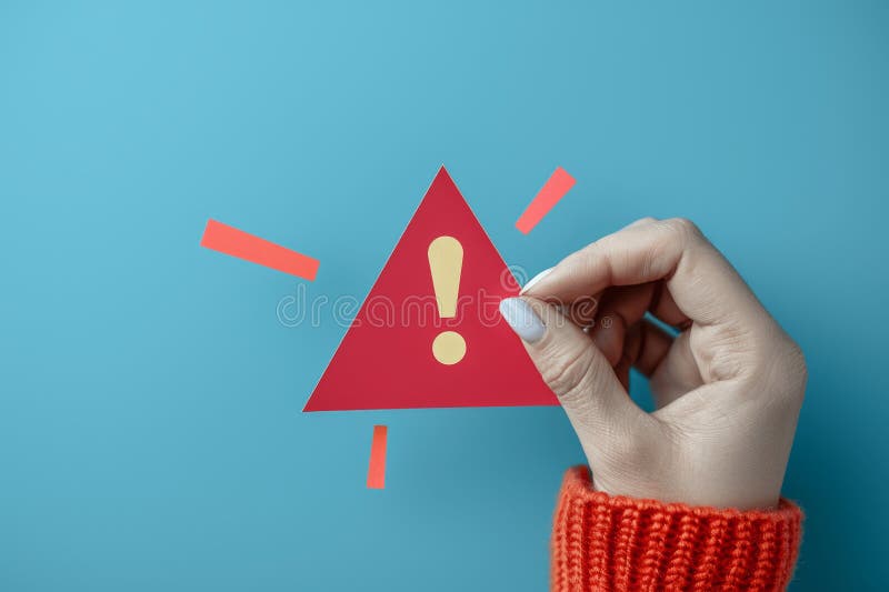 Attention Alert Sign for Cybersecurity Risks and Emergency ...